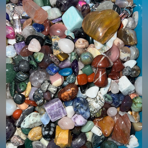 Art | Crystal Confetti Scoop 12lb Tumbled Raw Natural Stones Quartz ...